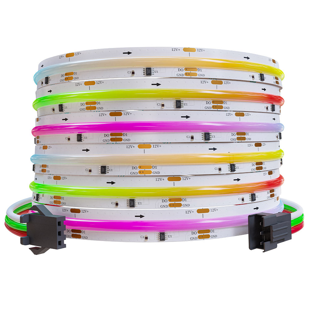 COB RGB IC LED Strip WS2811 Addressable 720 LEDs Dream Full Color 12mm – XNBADA