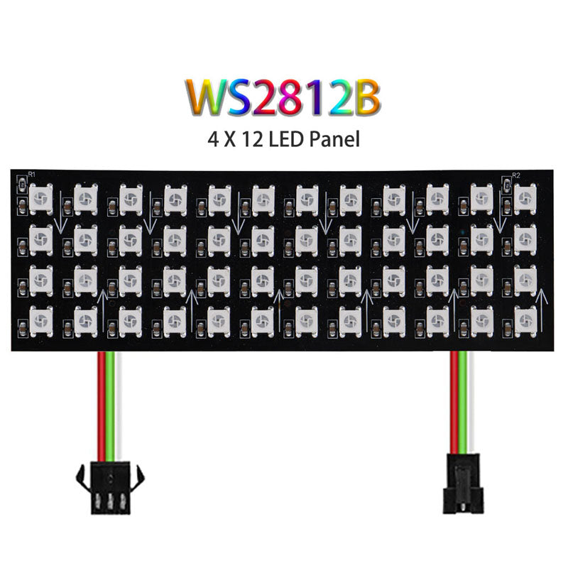 4X12 Led Pixels Screen WS2812B Addressable Panel Light DC5V – XNBADA