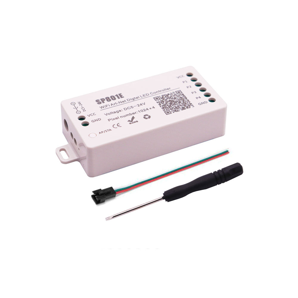 SP801E Wifi LED Controller Art-Net Magic LED Matrix Panel Module WS281 ...